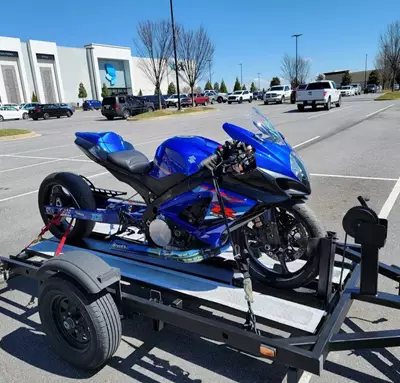 12' Motorcycle Rampless Trailer