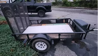 5' x 8' UTILITY trailer with ramp gate