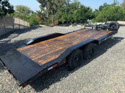20ft Car Hauler Trailer With Tie Downs, Ramps, and Winch!