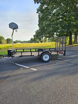 6×12 Utility Trailer W/ Steel Ramp